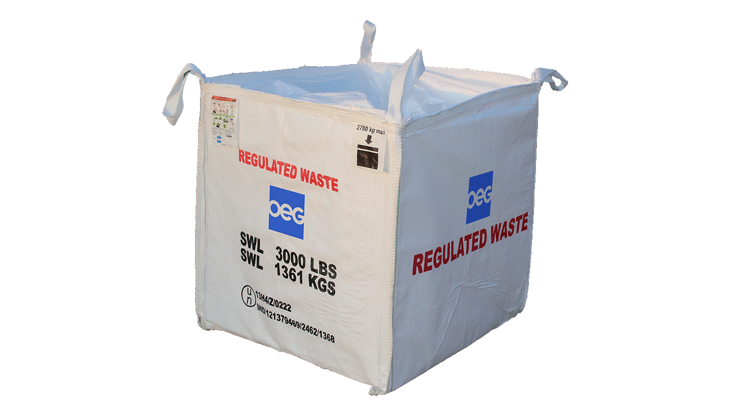 Regulated waste bags